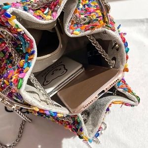 Bags | Colorful Rhinestone Purse | Poshmark